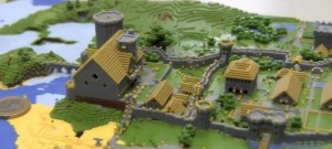 Drooling Minecraft Village 3D Print