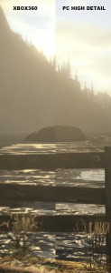 Alan Wake - PC vs X360 Comparison Teaser Image; PC shows noticeable ...