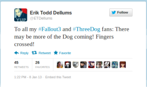Voice Actor Erik Todd Dellums Teases New Fallout Game