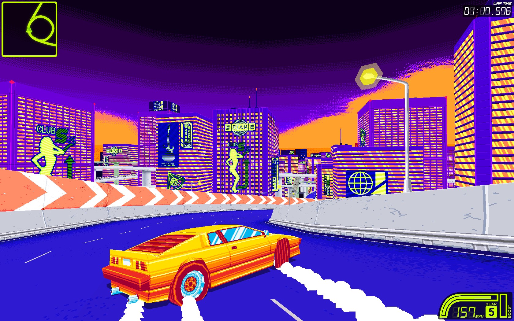 Drift Stage – Classic Arcade Racer With Late 80s Visuals – Gets Demo