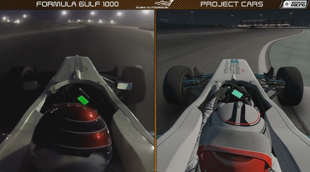 Project CARS vs Real Life - Night Comparison - Formula Gulf 1000 at Dubai