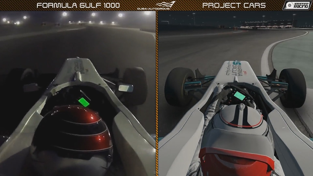 Project CARS vs Real Life - Night Comparison - Formula Gulf 1000 at Dubai