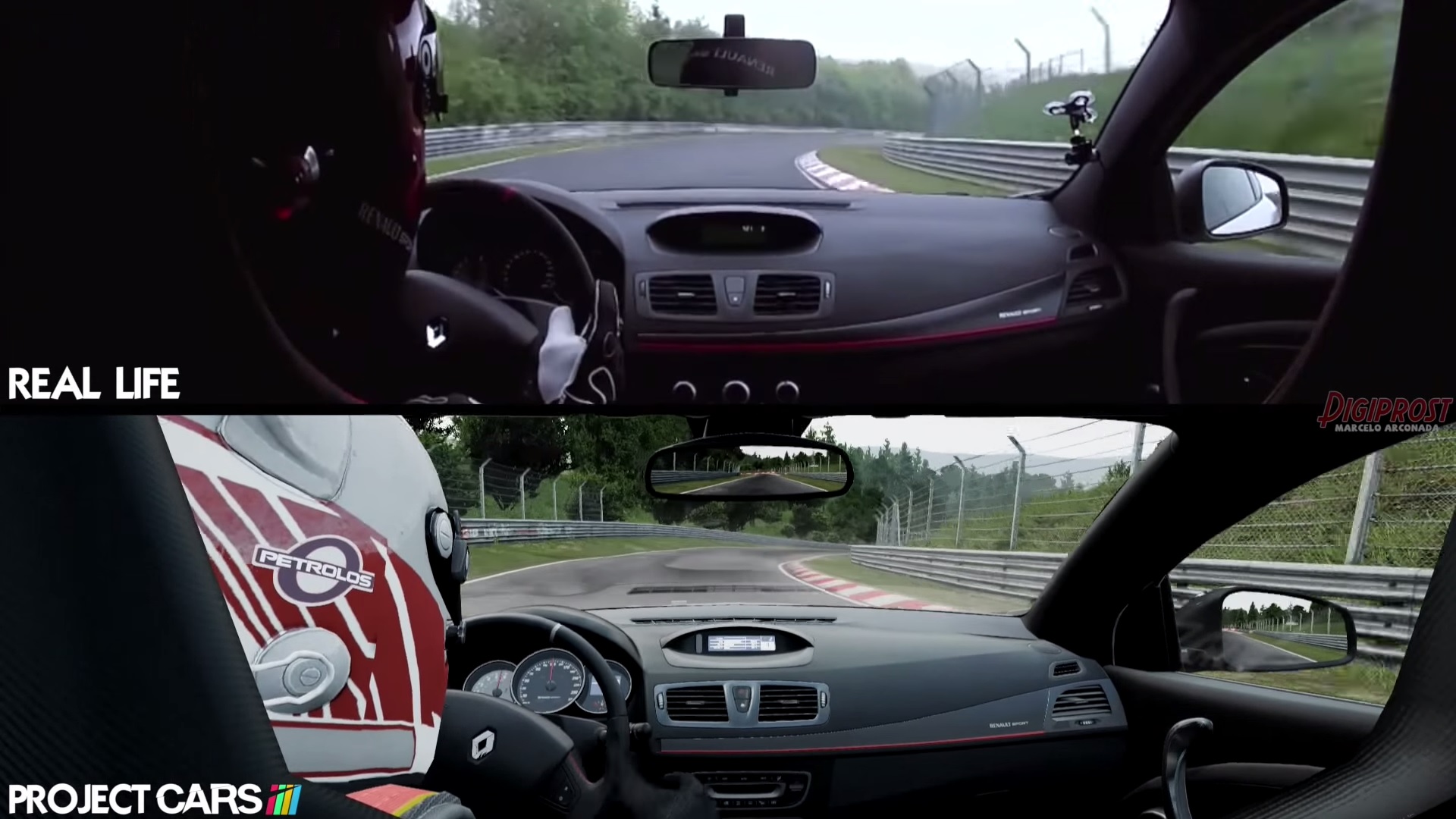 Project CARS vs Real Life Video Comparison - Renault Megane RS at ...