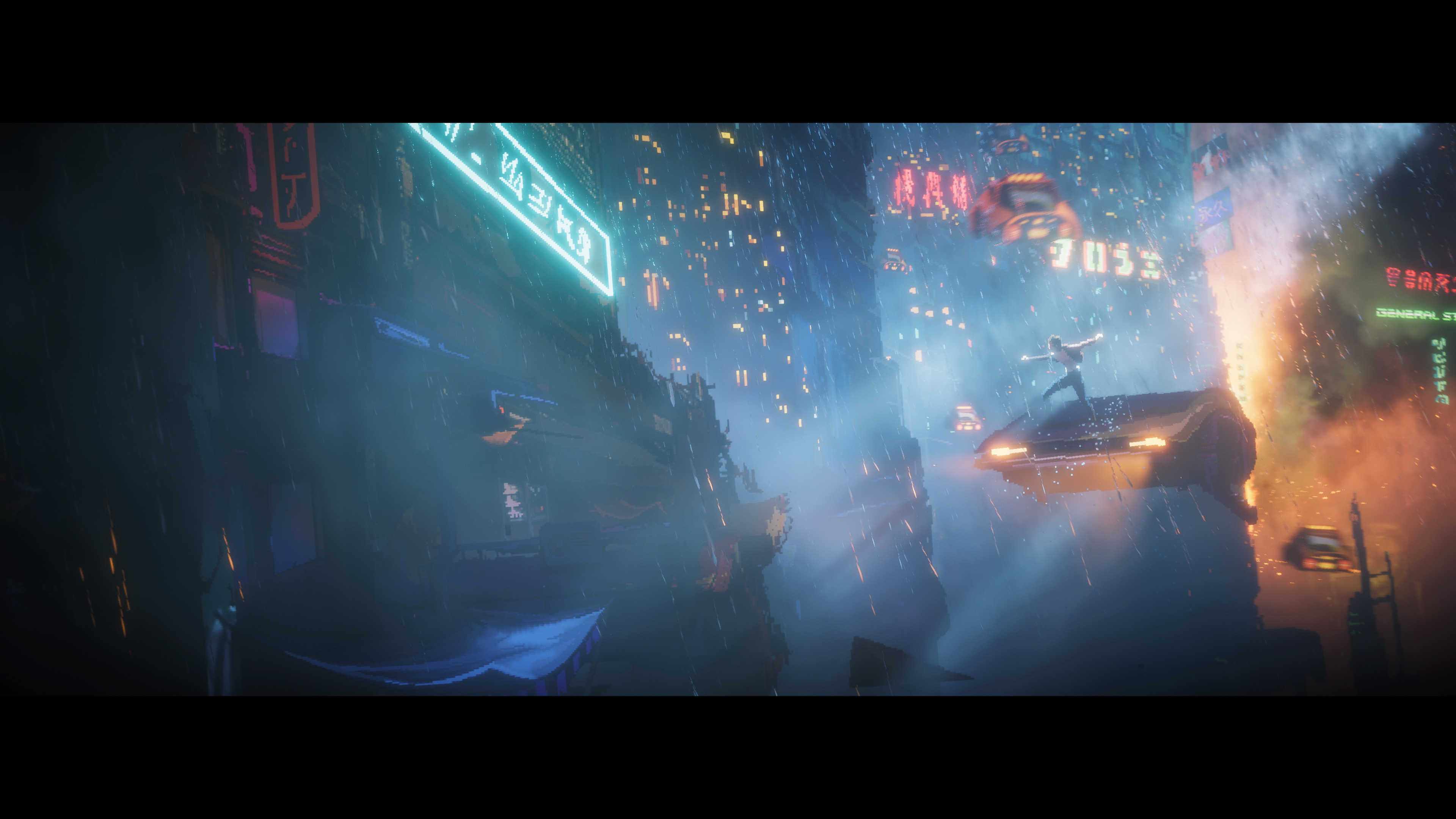 The Last Night is a beautiful 2D cyberpunk pixel adventure