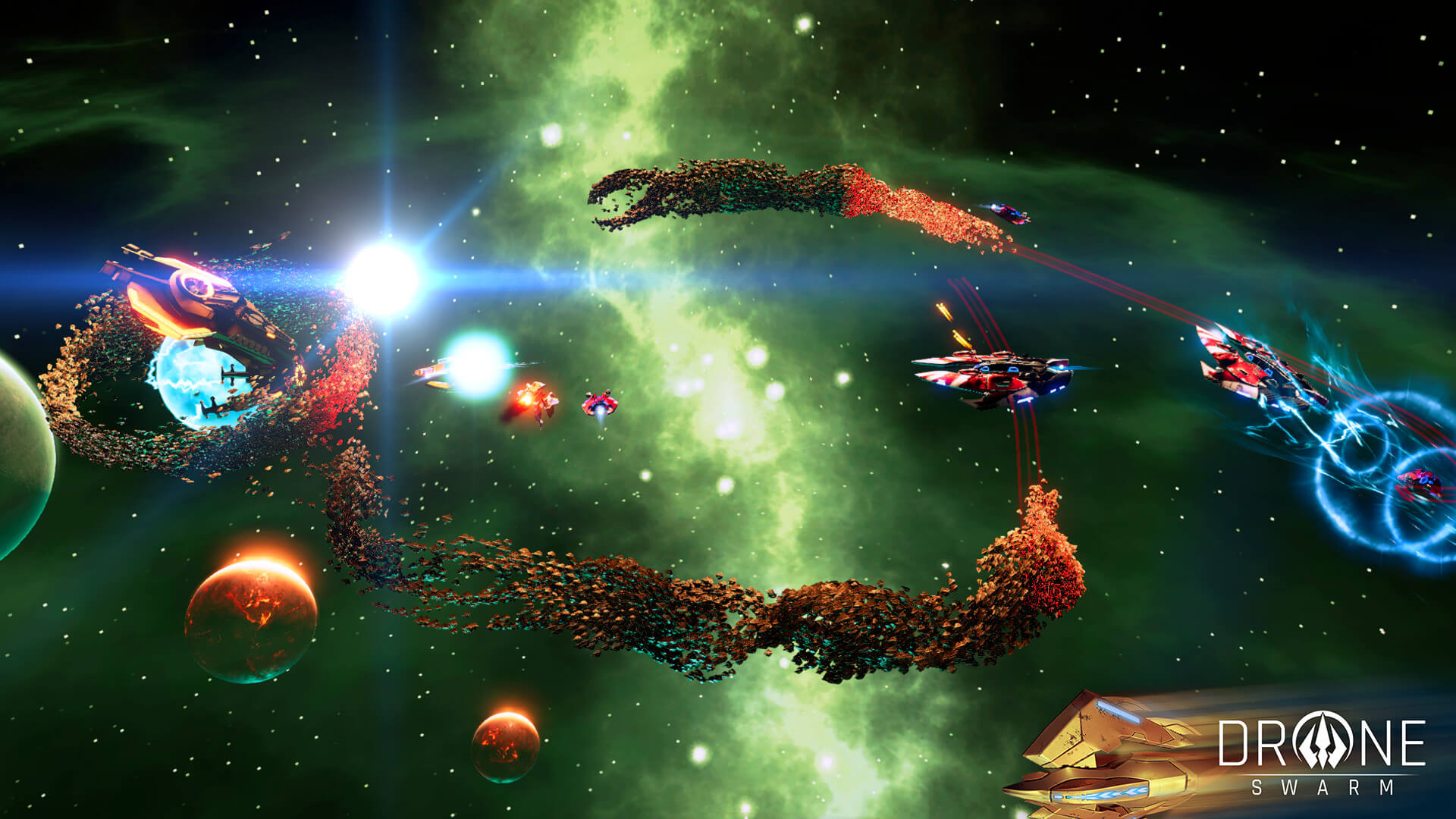 Gameplay teaser trailer released for sci-fi strategy game, Drone Swarm