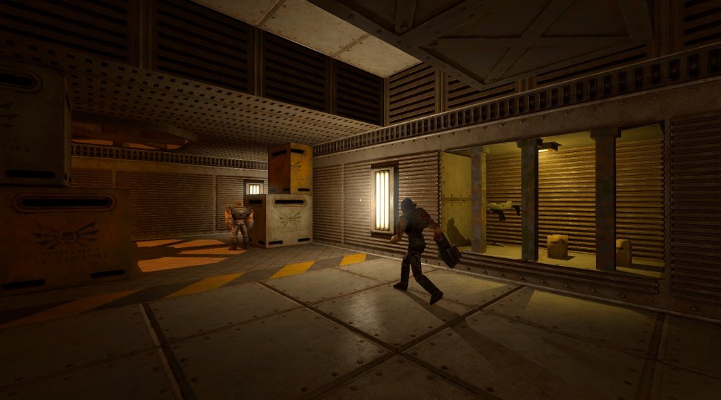 Here are some new screenshots from the Quake 2 Retexture and Relight Mod