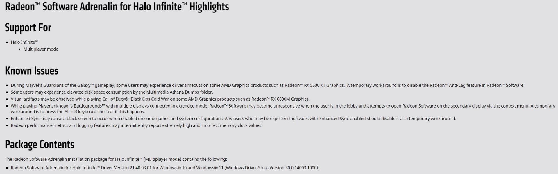 New AMD drivers are optimized for Battlefield 2042 and Halo Infinite
