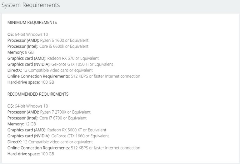 Here are the official PC system requirements for FIFA 23