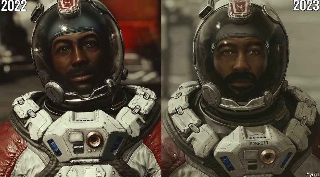 Starfield 2022 vs 2023 Video Graphics Comparison shows noticeable ...