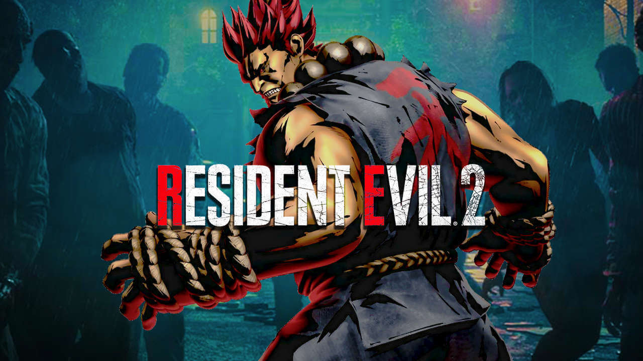 You can now play as Street Fighter's Akuma in Resident Evil 2