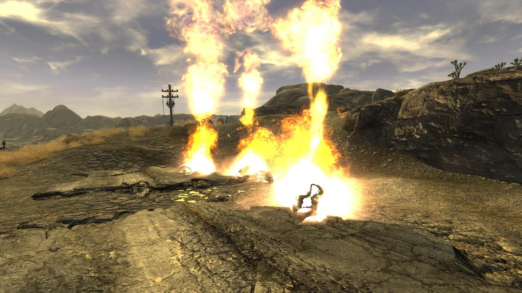 This mod adds STALKER-like anomalies to Fallout: New Vegas