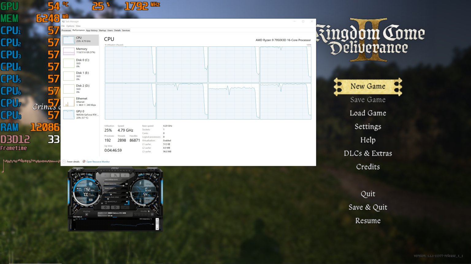Kingdom Come: Deliverance 2 PC Performance Analysis