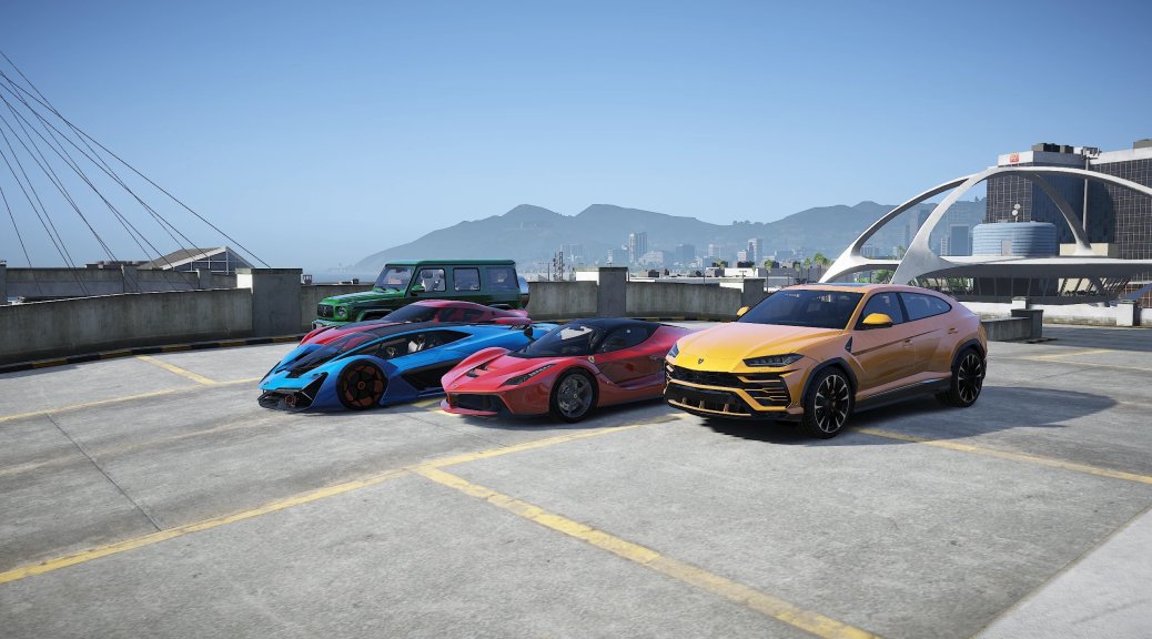 This addon pack adds 40 new cars to GTA 5 Enhanced Edition